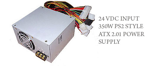 Transduction | 24 VDC INPUT 350W PS2 STYLE ATX 2.01 POWER SUPPLY